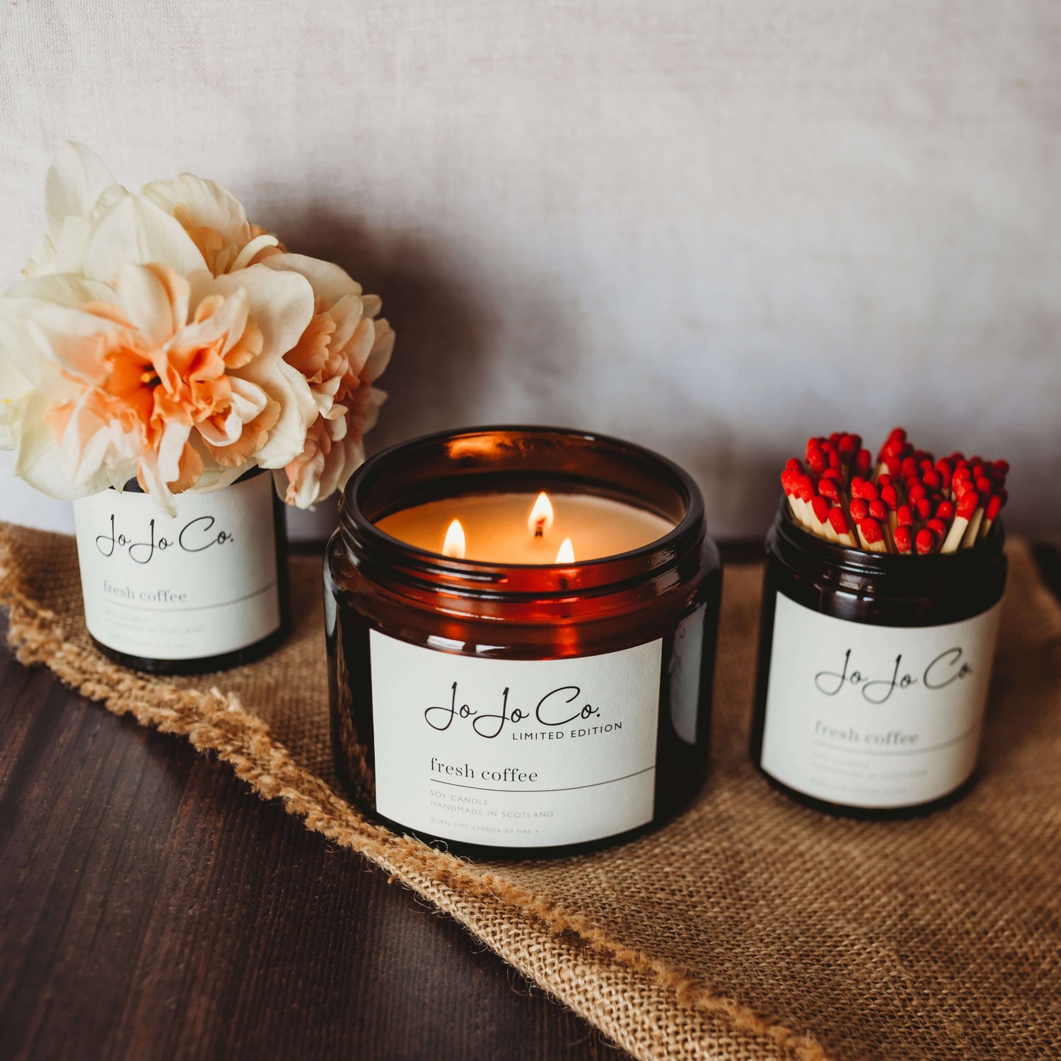 Coffee Scented Candles | Fresh Coffee & Espresso | JoJo Co.